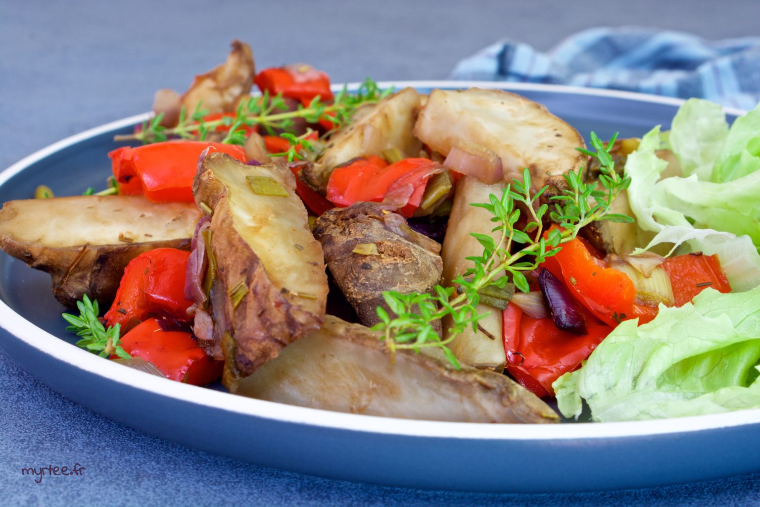 Topinambours rôtis au gingembre (recette végane)