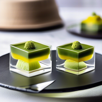 Verrines Bavarois Matcha-Yuzu | Dessert Japonais Sans Gluten