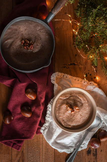 Velouté de châtaignes et chou-fleur (recette végane)